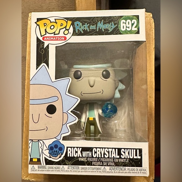 Funko | Toys | Nwt Funko Pop Rick And Morty Rick With Crystal Skull ...